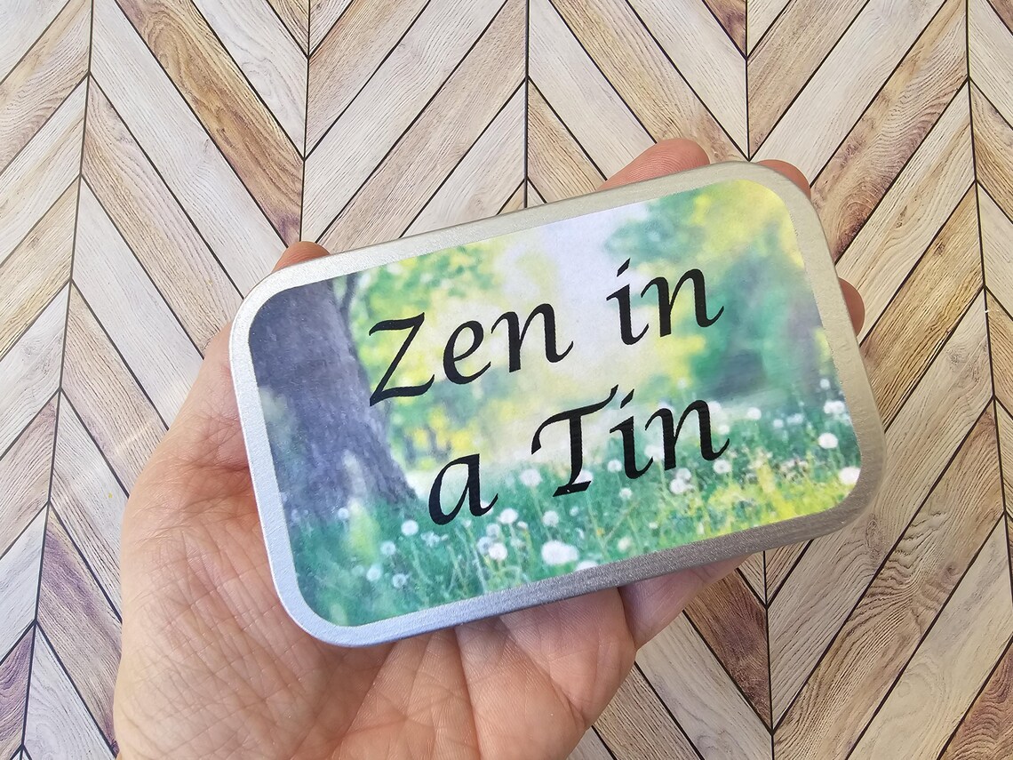 Mini Zen Garden in a Tin, Nature Park Zen Garden, Relaxing Gift ...