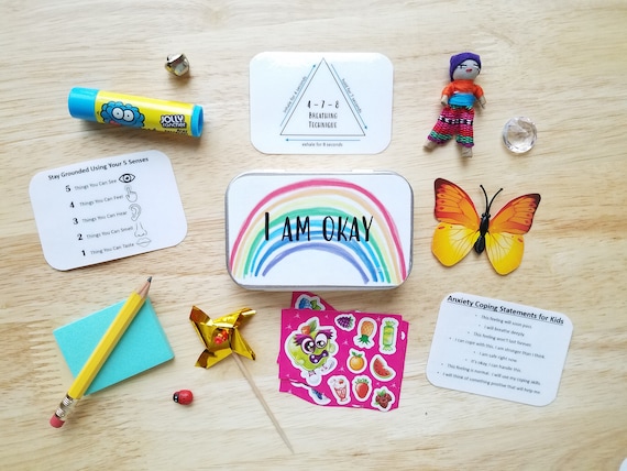 Mini Calm Down Kit for Kids Coping Skills Box Mindful | Etsy