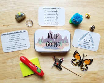 Mini Calm Down Kit for Teens Coping Skills Box Mindful - Etsy