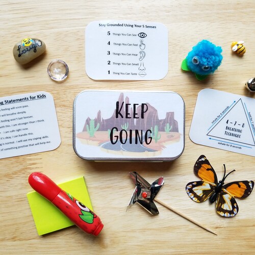 Mini Calm Down Kit for Kids Coping Skills Box Mindful - Etsy