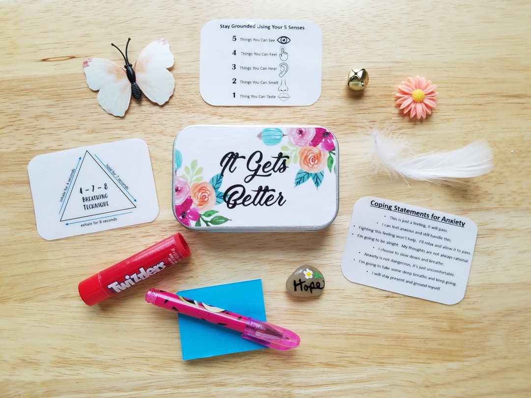 Mini Calm Down Kit for Teens, Coping Skills, Mindful Grounding ...