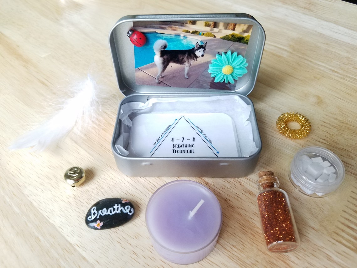 Mini Calm Down Kit Coping Skills Toolbox Mindful Grounding - Etsy