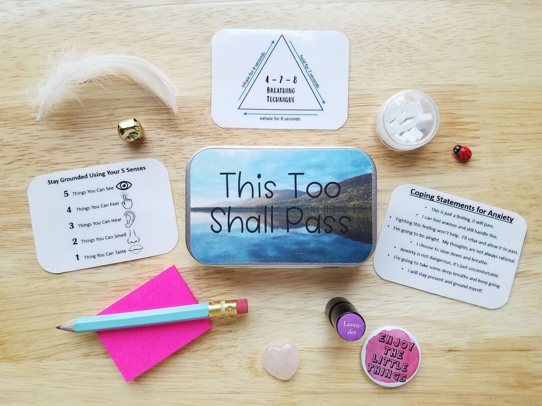 Mini Calm Down Kit, Coping Skills Toolbox, Mindful Grounding Technique ...