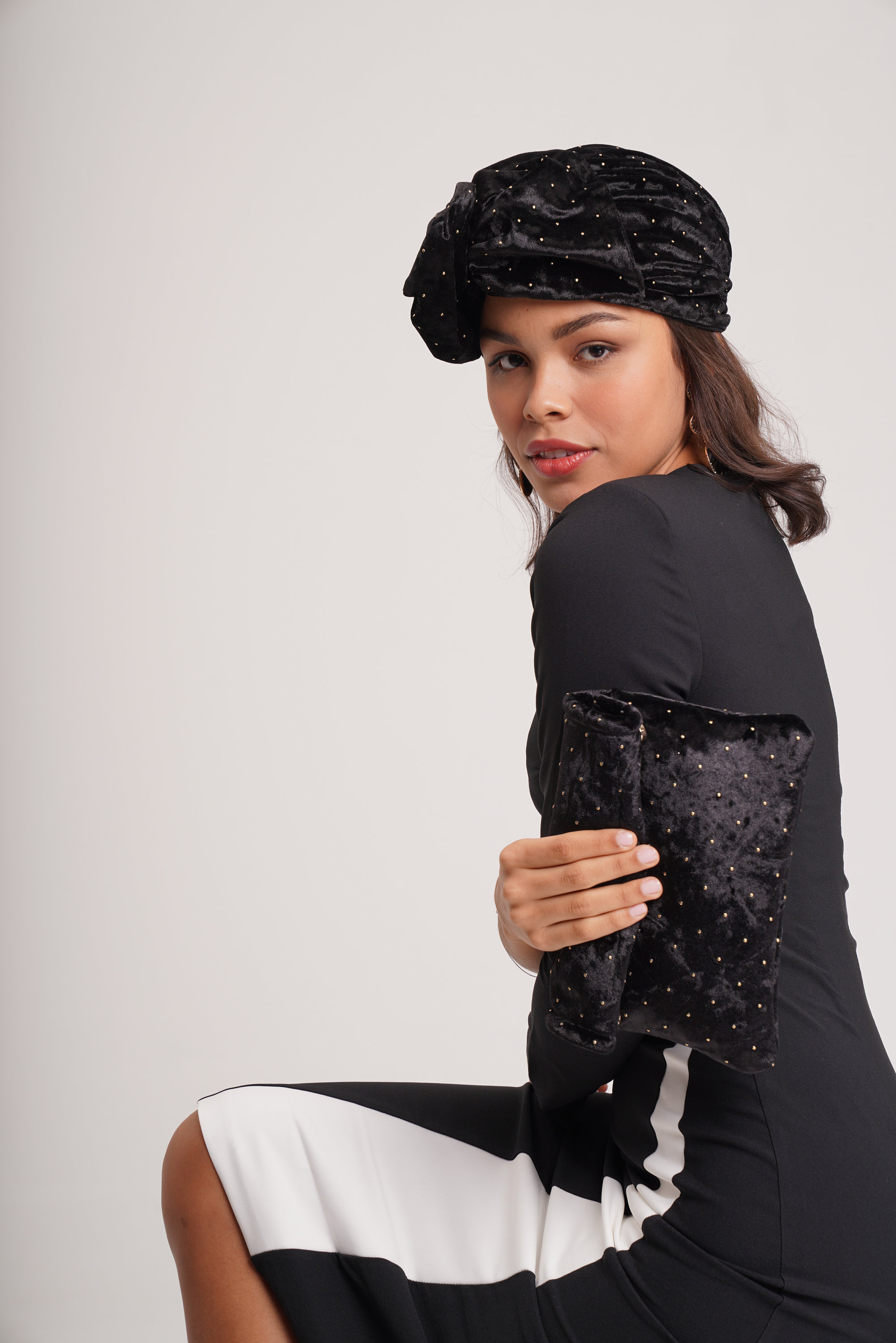 Velvet Turban,vintage Turban, Stripped Turban Hat, Beaded Turban ...