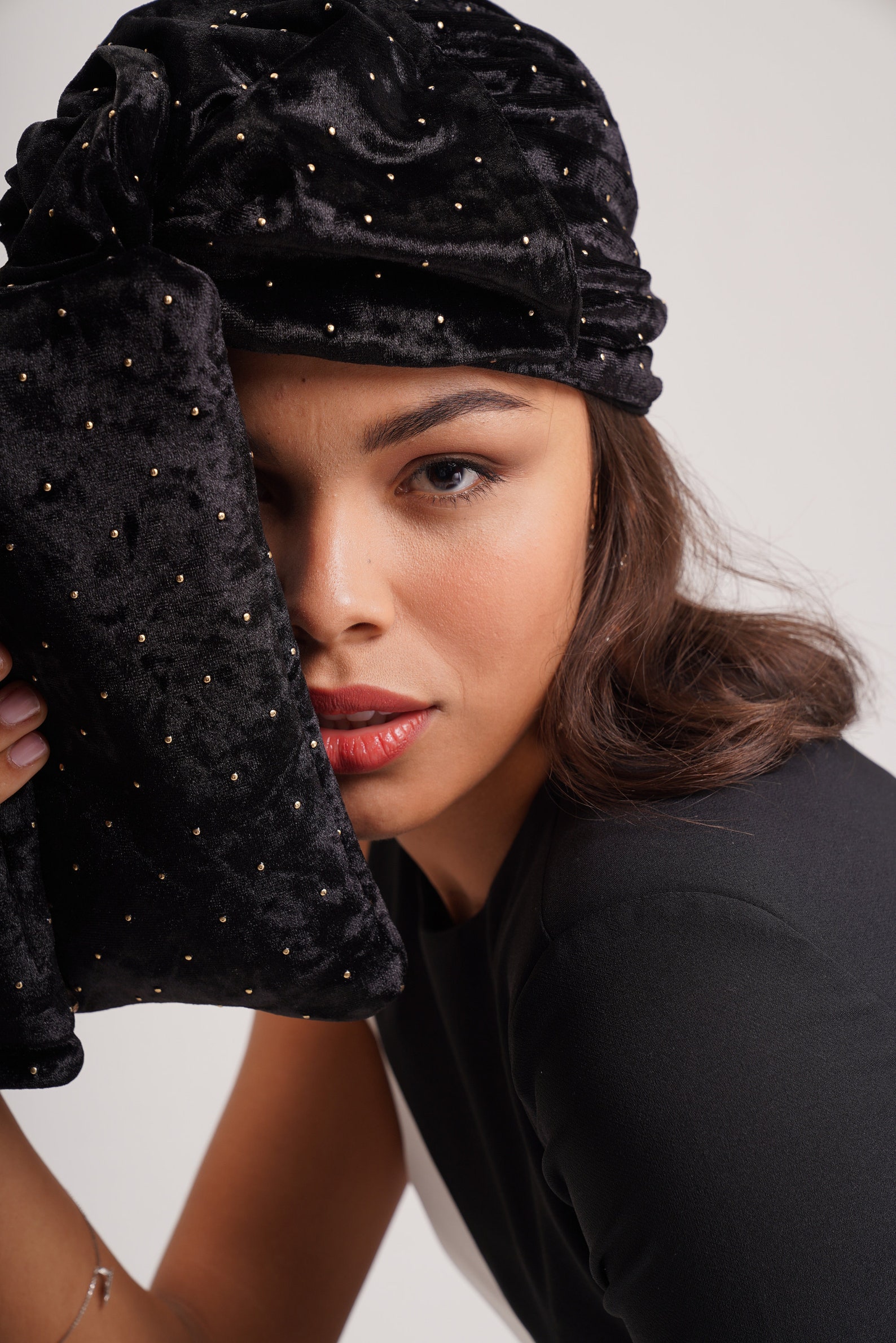 Velvet Turban,vintage Turban, Stripped Turban Hat, Beaded Turban ...