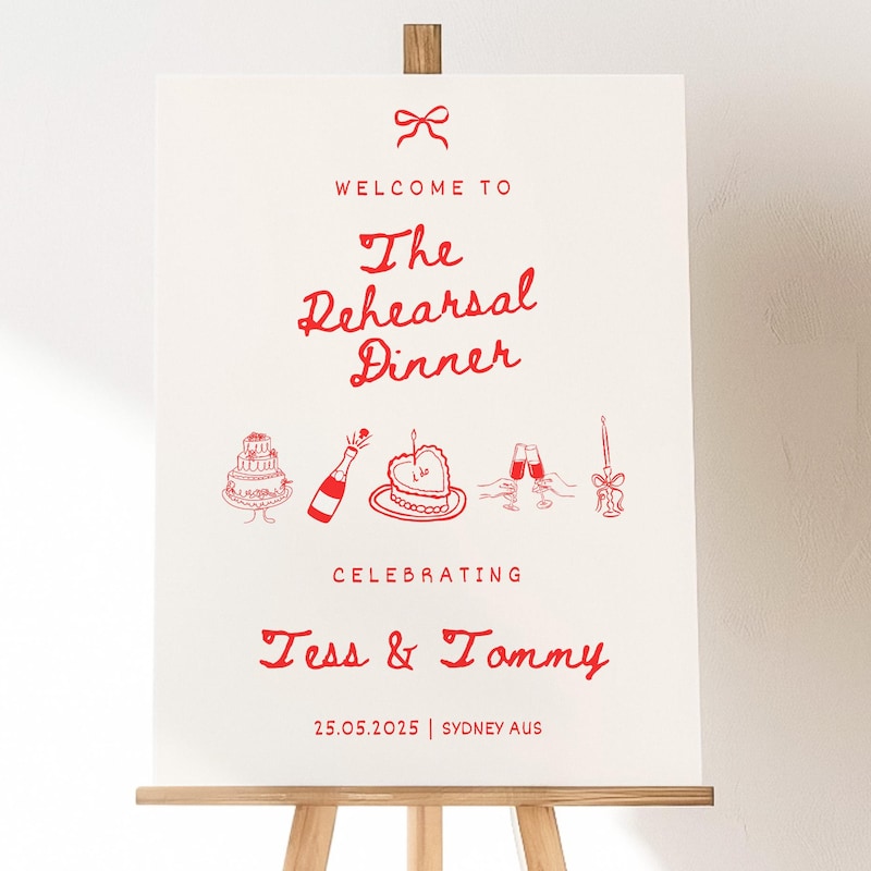 Rehearsal Dinner Sign - Etsy