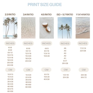 Coastal Wall Art Set of 6 Beach Prints Boho Beach House Poster Digital ...