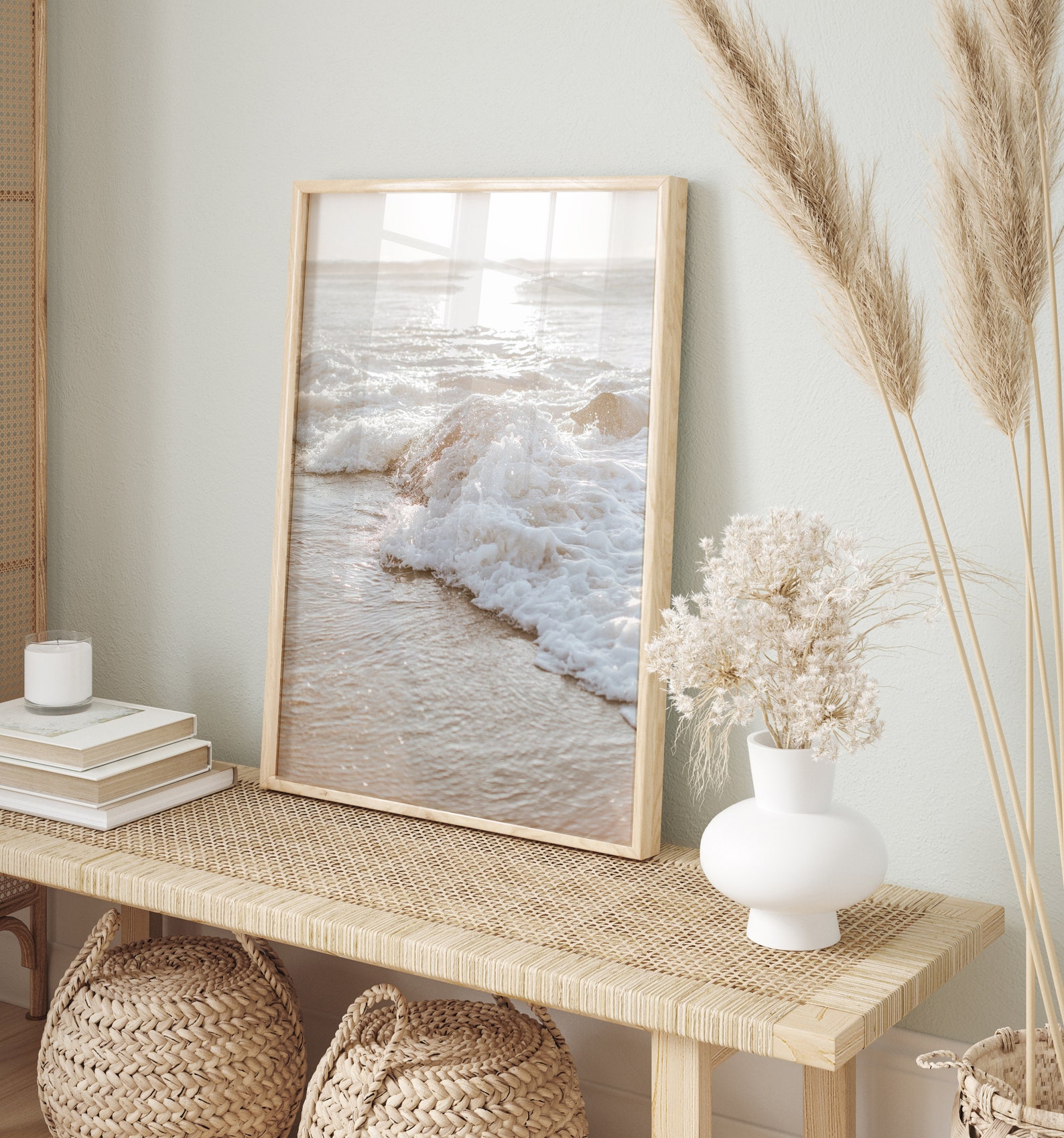 Coastal Wall Prints Set of 3 Beach Prints Boho Beach Wall Art Modern ...