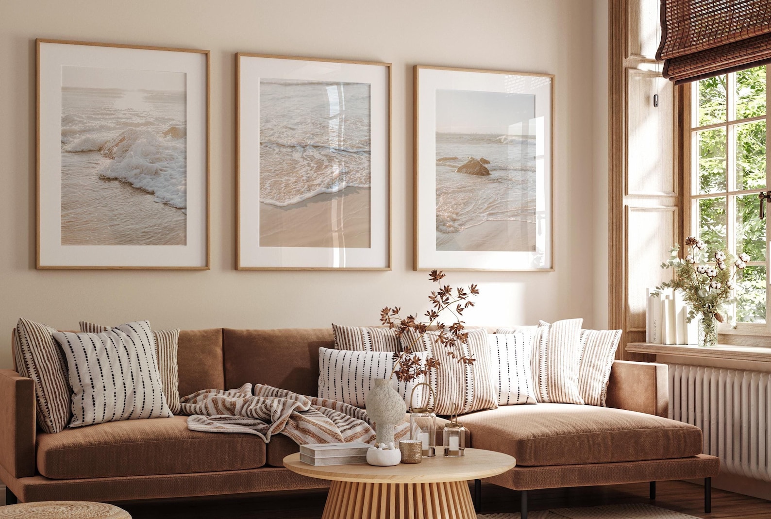 Coastal Wall Art Set of 3 Beachy Prints for Living Room Beach Prints ...