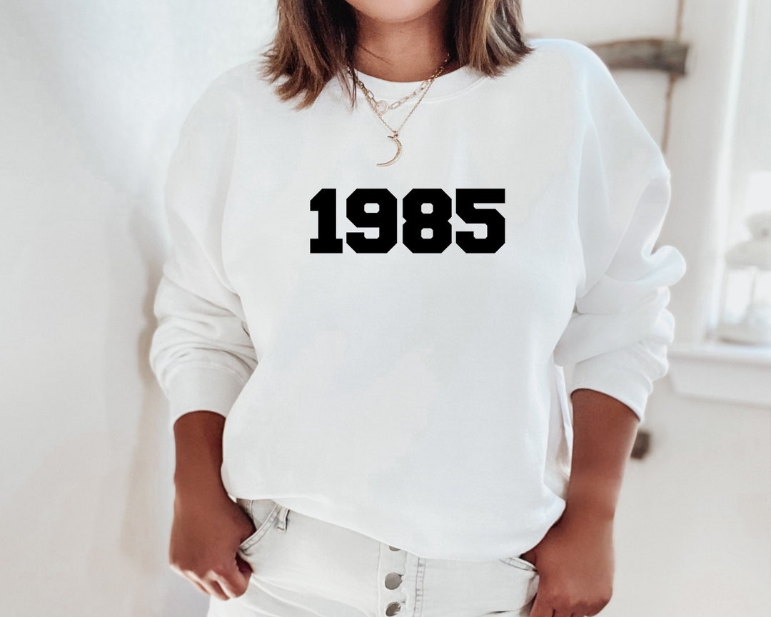 1985 Sweatshirt 1985 Collage Style Number Sweat1985 Birthday - Etsy