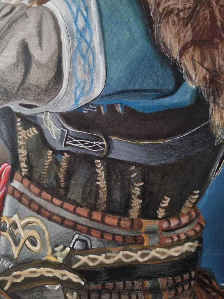 Assassins Creed VALHALLA Eivor DRAWING A3 - Etsy