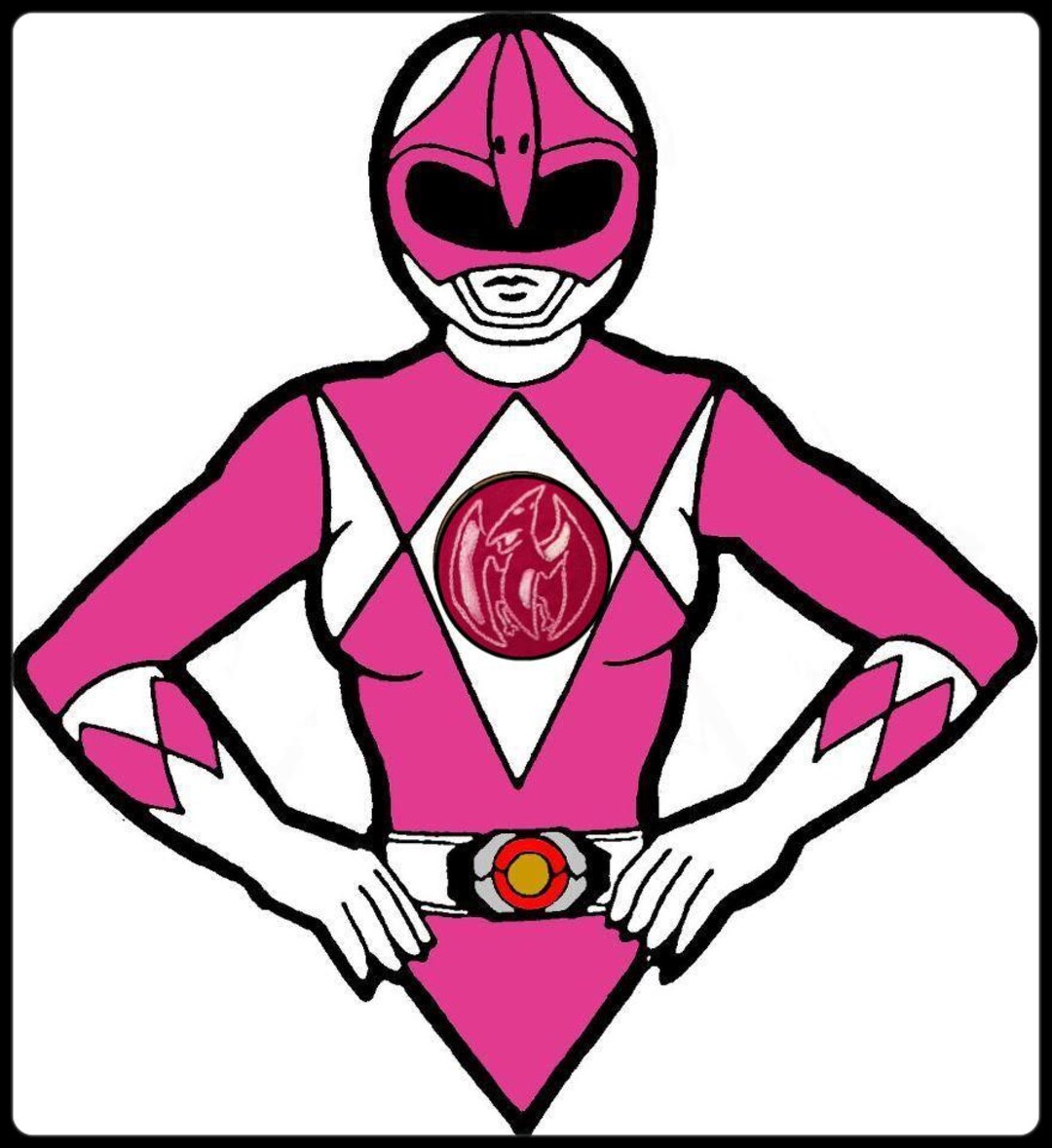 Pink Ranger Pterydactyl Patch - Etsy