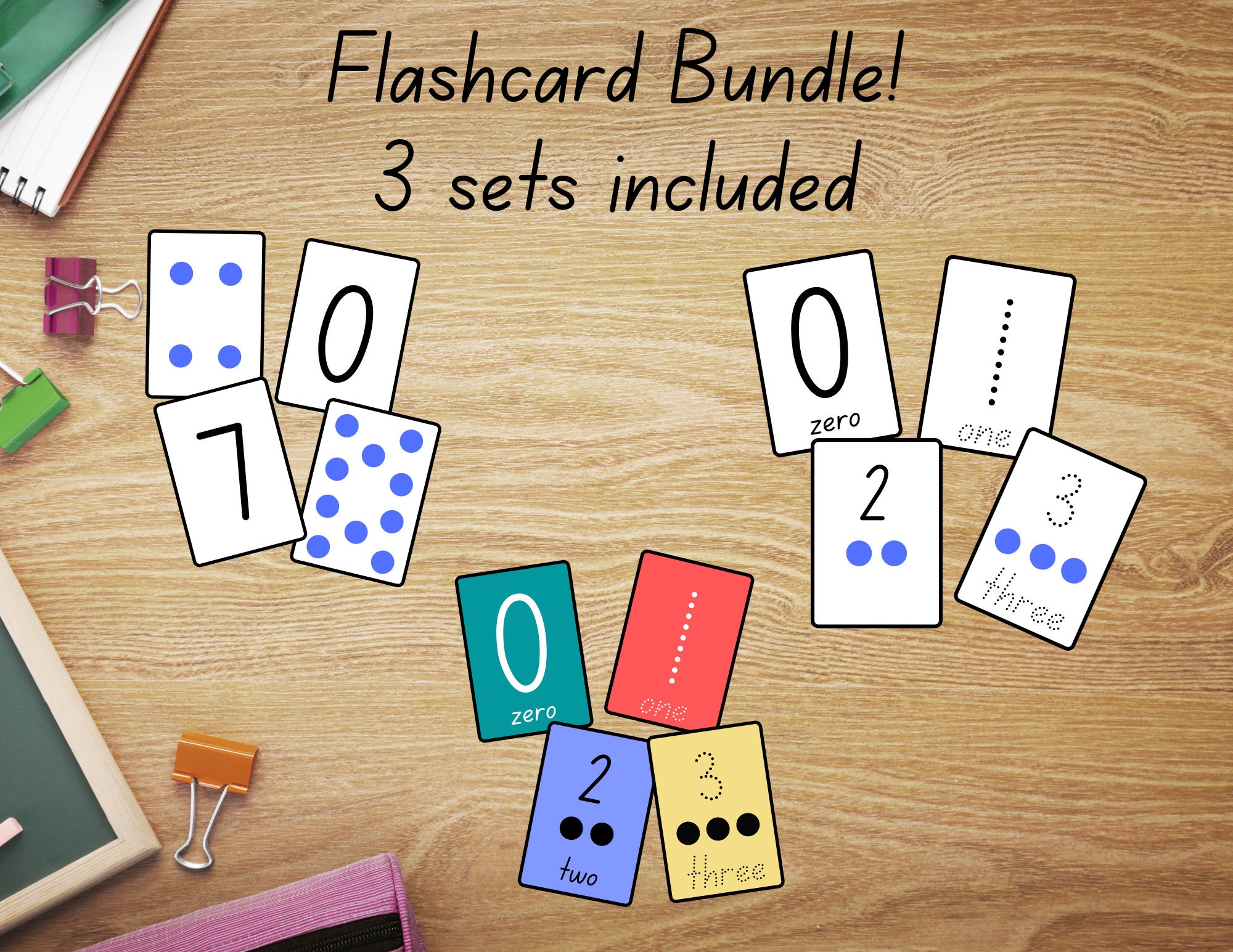 Numbers 1-10 Flashcard Bundle Digital Download - Etsy