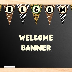Jungle Theme Classroom Decor- Canva Template- Editable - Etsy