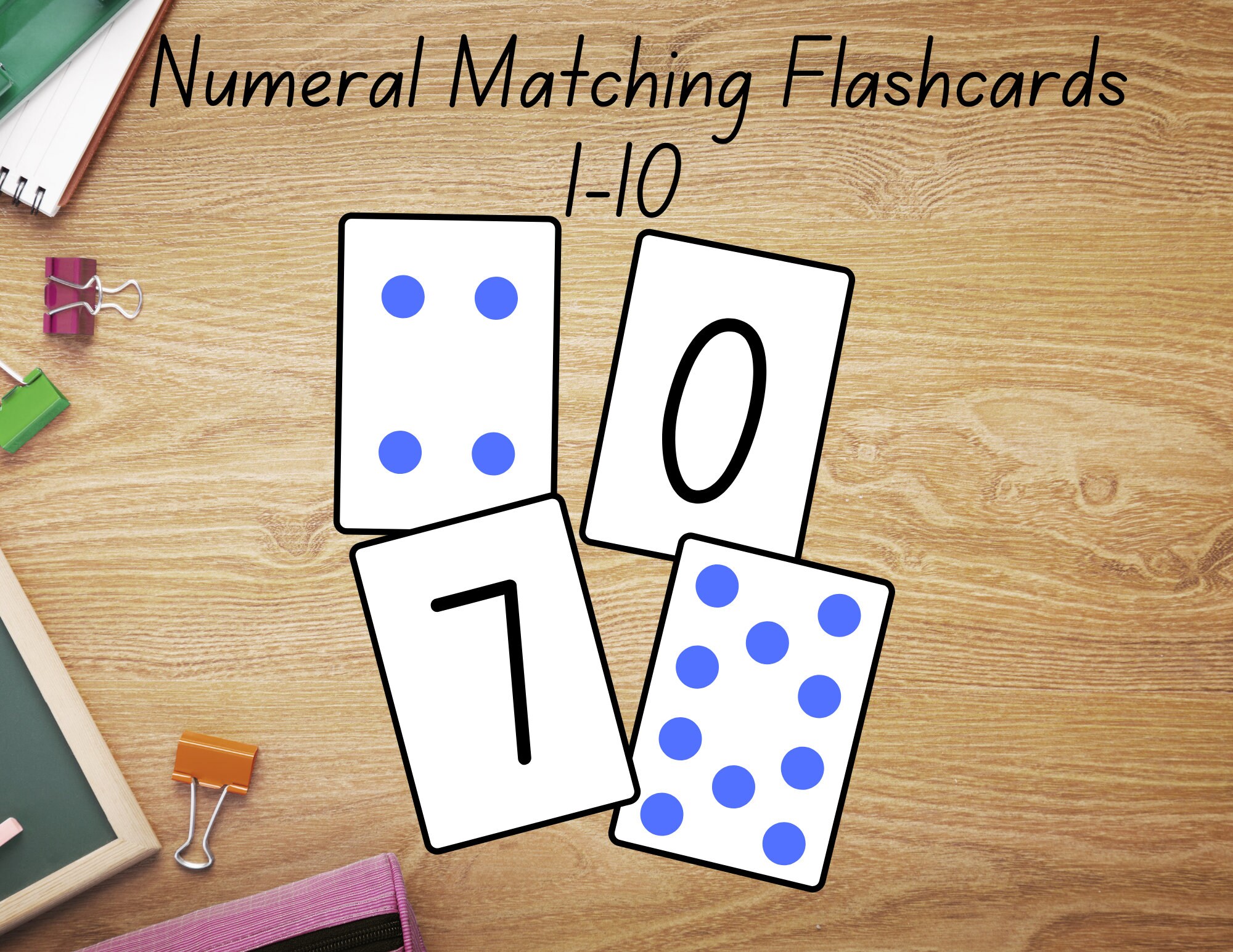 Numbers 1-10 Flashcard Bundle Digital Download - Etsy