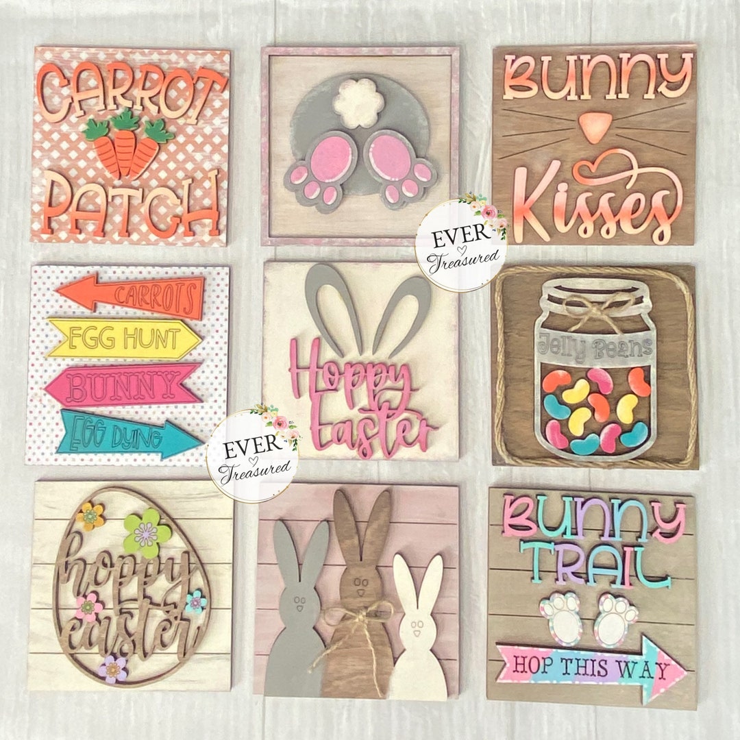 Easter Leaning Ladder Interchangeable Tile | Tiered Tray Sign ...