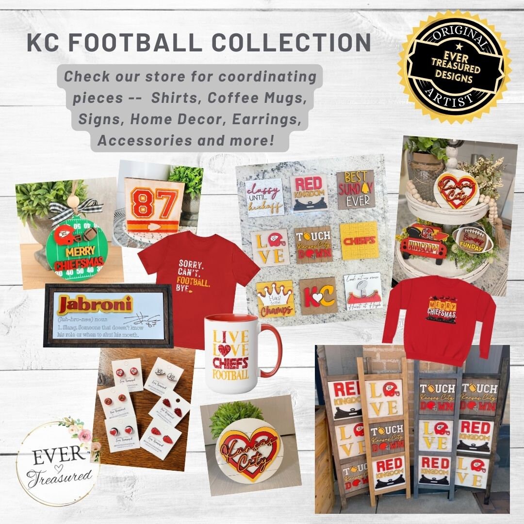 Kansas City Chiefs Ornament Merry Chiefsmas KC Football Fan Christmas ...