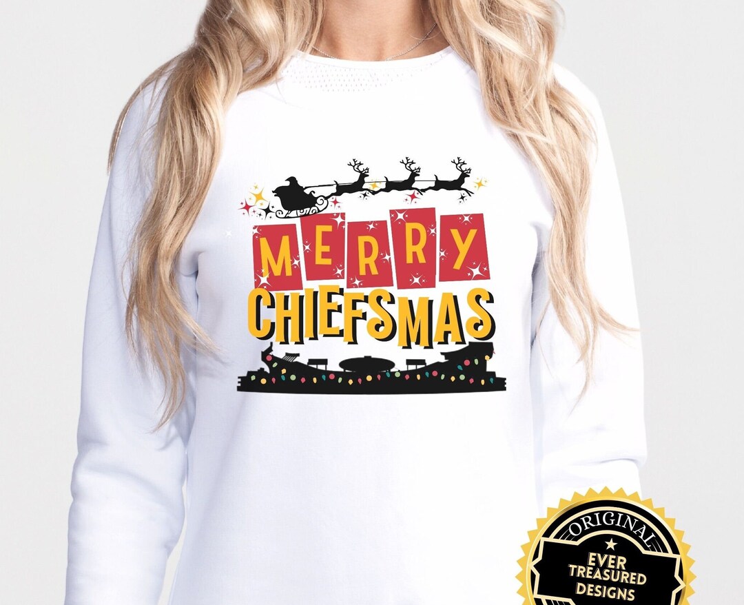 Kansas City Chiefs Merry Chiefsmas Unisex Crewneck Sweatshirt ...
