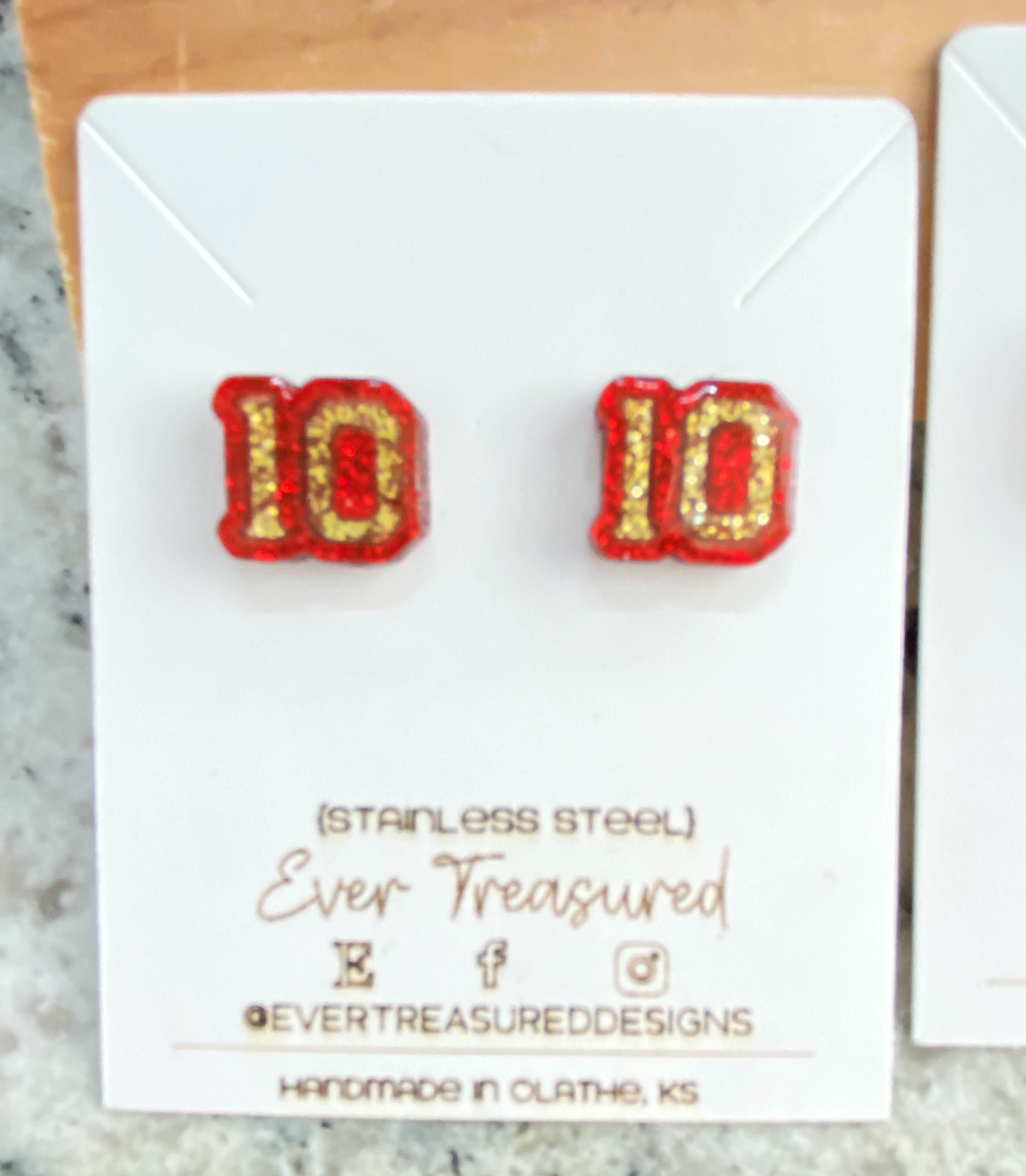 KC Chiefs Mahomes, Kelce, Pacheco Earrings Kansas City Football Player ...