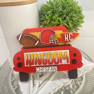 Chiefs Kingdom Sign Tiered Tray Collection | Kansas City Football ...