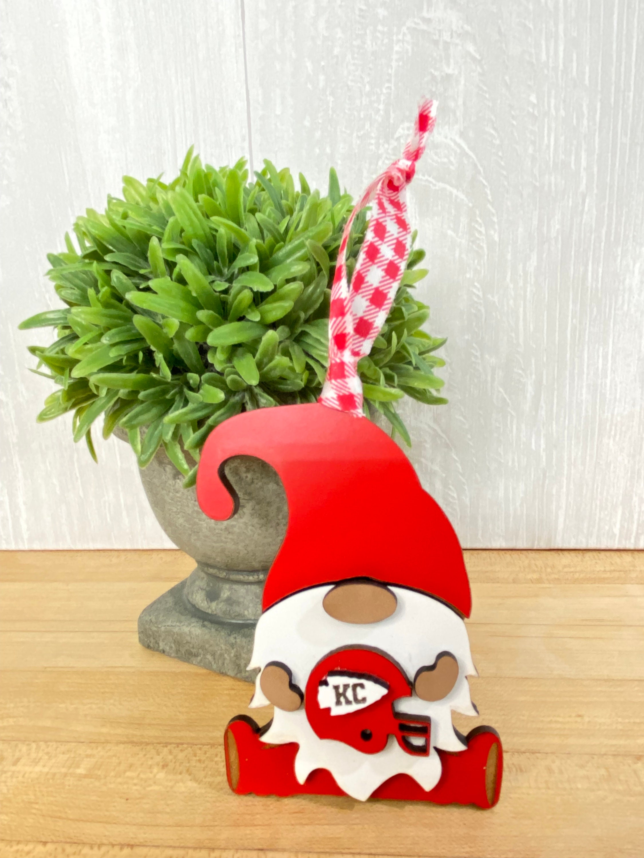 KC Chiefs Gnome Football Ornaments Mahomes Kelce Pacheco Jones ...