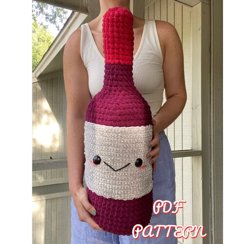 PATTERN: Giant Wine Bottle Amigurumi Crochet Pattern Crochet - Etsy