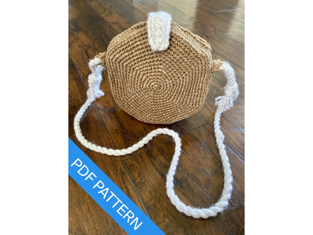 Round Crochet Bag PATTERN: Crochet Handbag Pattern Purse - Etsy