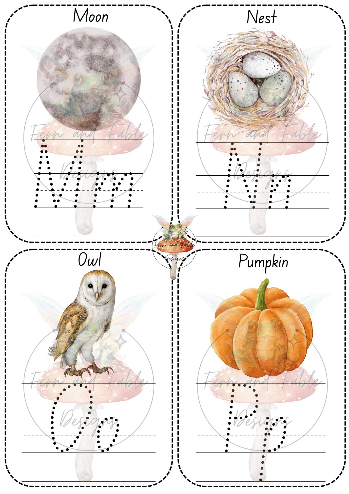 52 Alphabet Letter Recognition Flashcards | Early Learning Printable ...