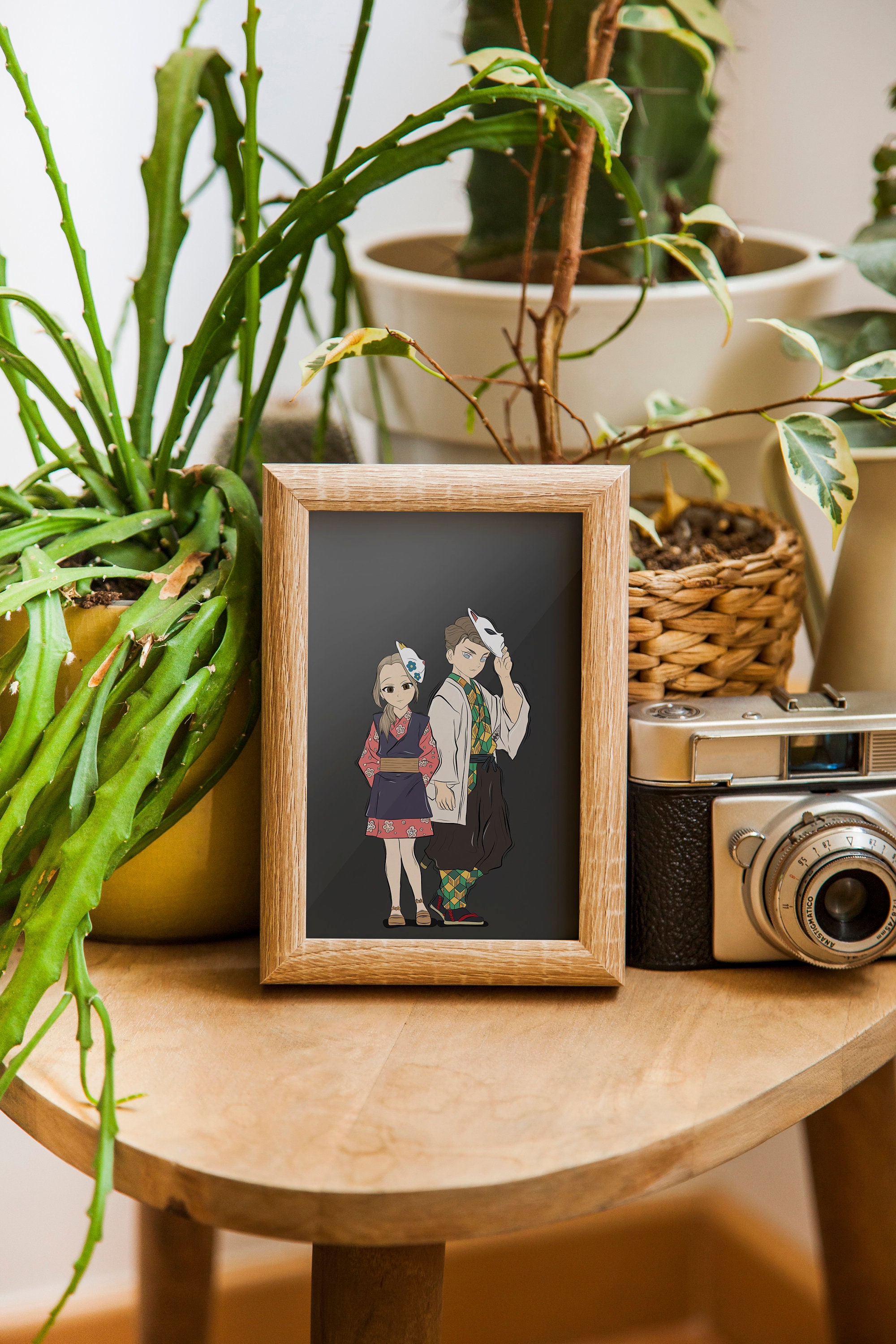 Valentine's Day Couple Potrait Gift Anime Couple Potrait - Etsy