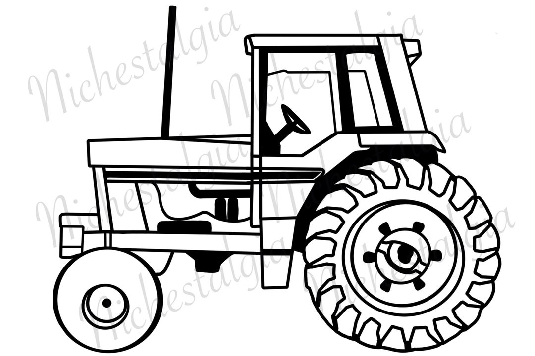 International Tractor Harvester 1086 PNG Instant Download Cricut ...