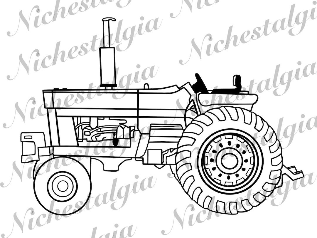 International Tractor Harvester 1066 No Cab PNG Instant Download Cricut ...