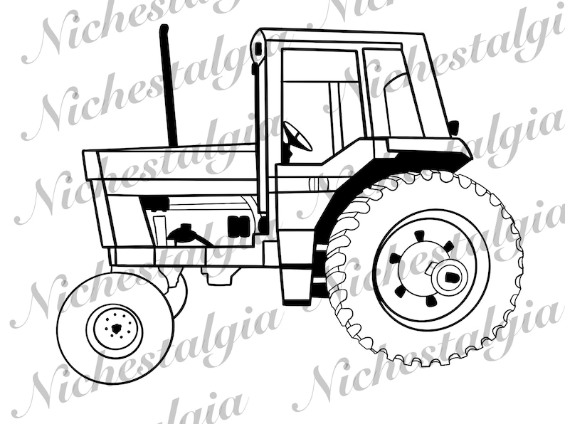 International Tractor Harvester 1486 PNG Instant Download Cricut ...