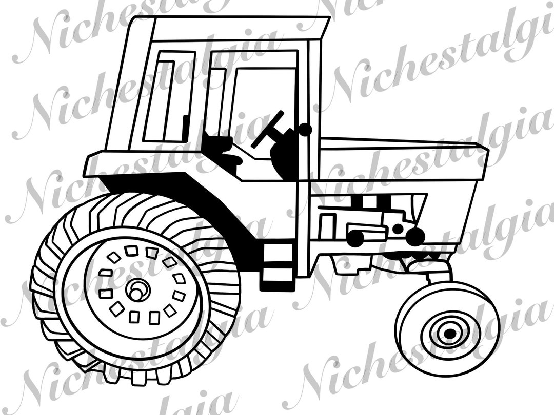International Tractor Harvester 586 PNG Instant Download Cricut ...