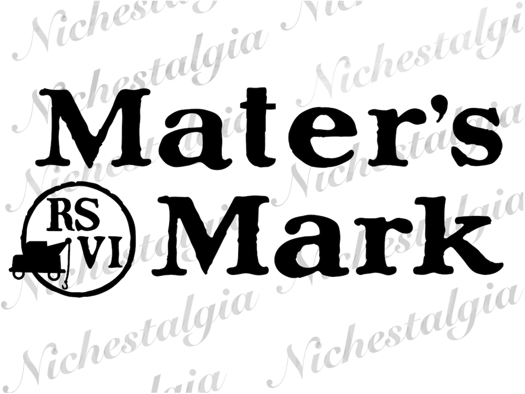 Mater’s Mark Maker’s Logo Instant Download Cricut Silhouette Alcohol ...