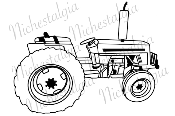 International Tractor Drawing
