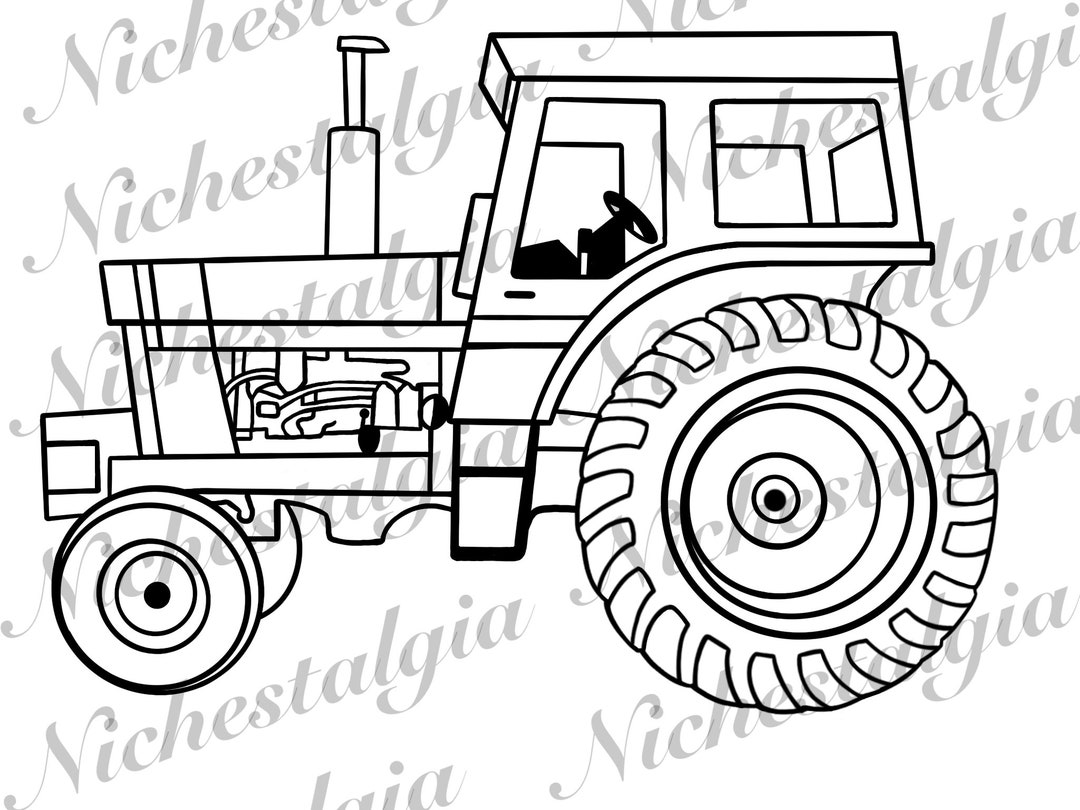 International Tractor Harvester 1066 With Cab PNG Instant Download ...