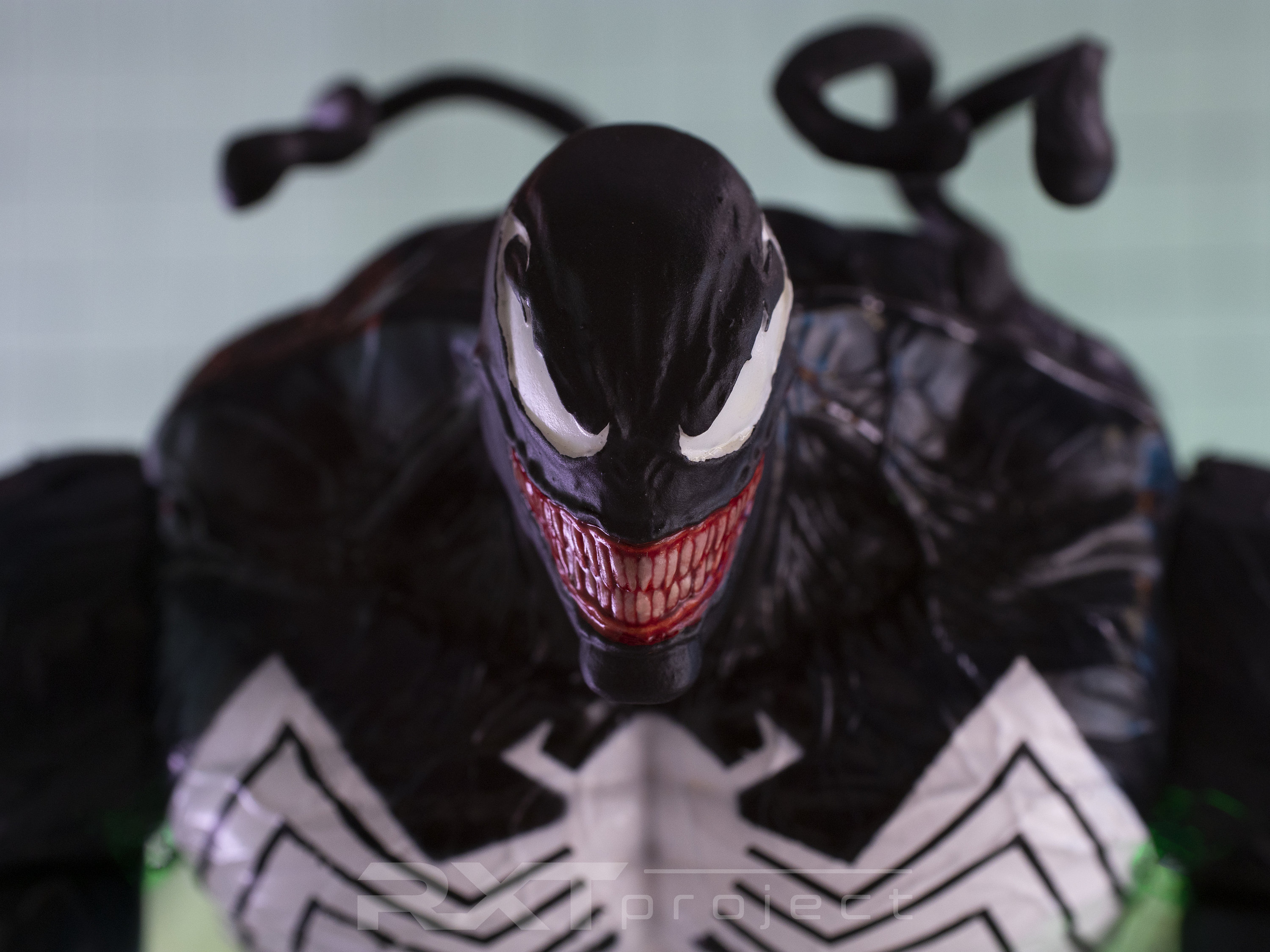 Venom the Smiling Symbiote Custom Head Sculpt 1/12 Scale for Marvel ...
