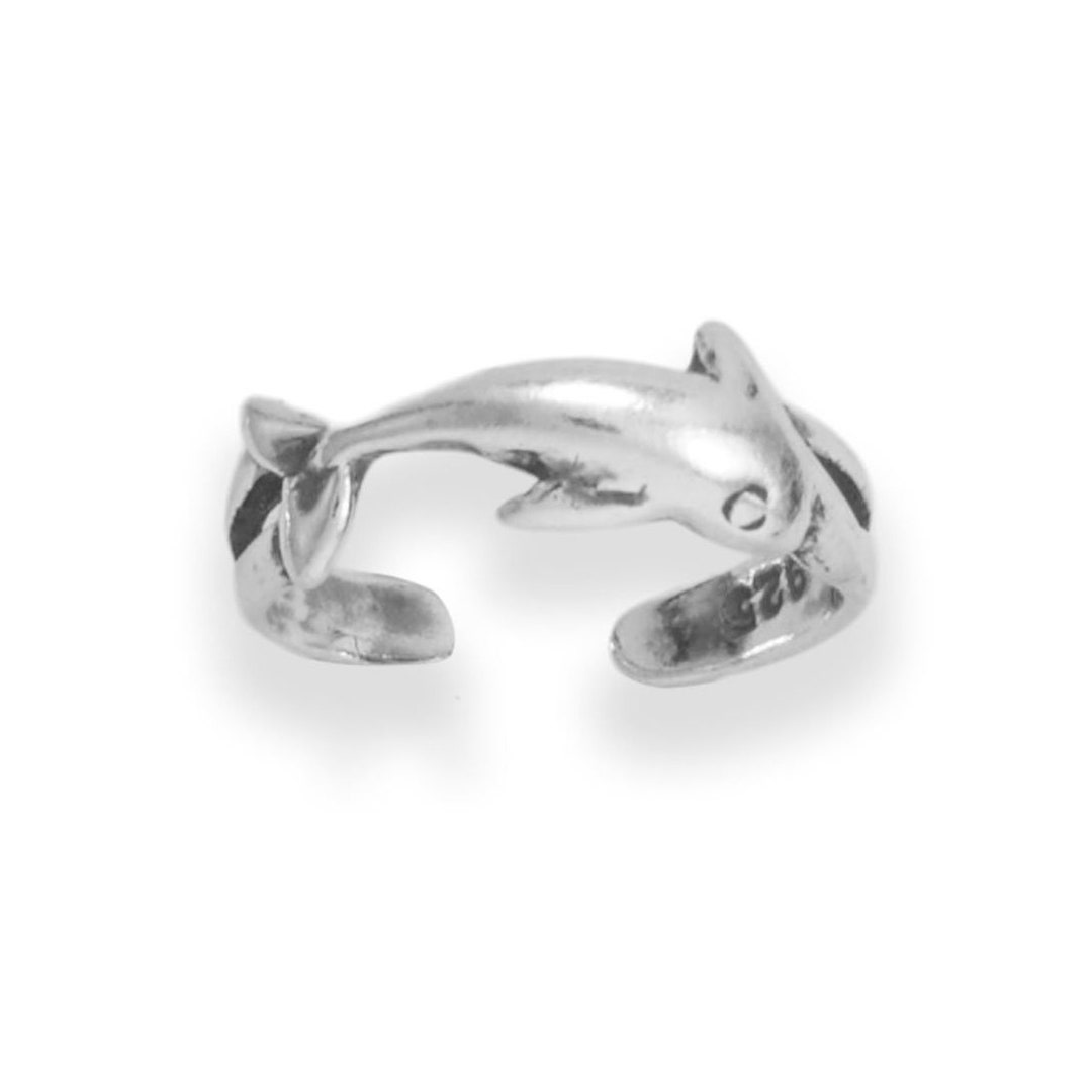 Beautiful Sterling Silver Dolphin Toe Ring Very Dainty Makes - Etsy