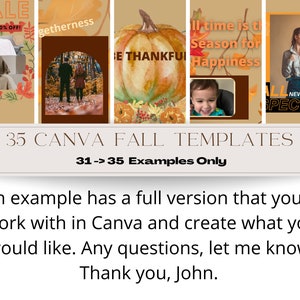 35 Fall Canva Editable Templates - Etsy