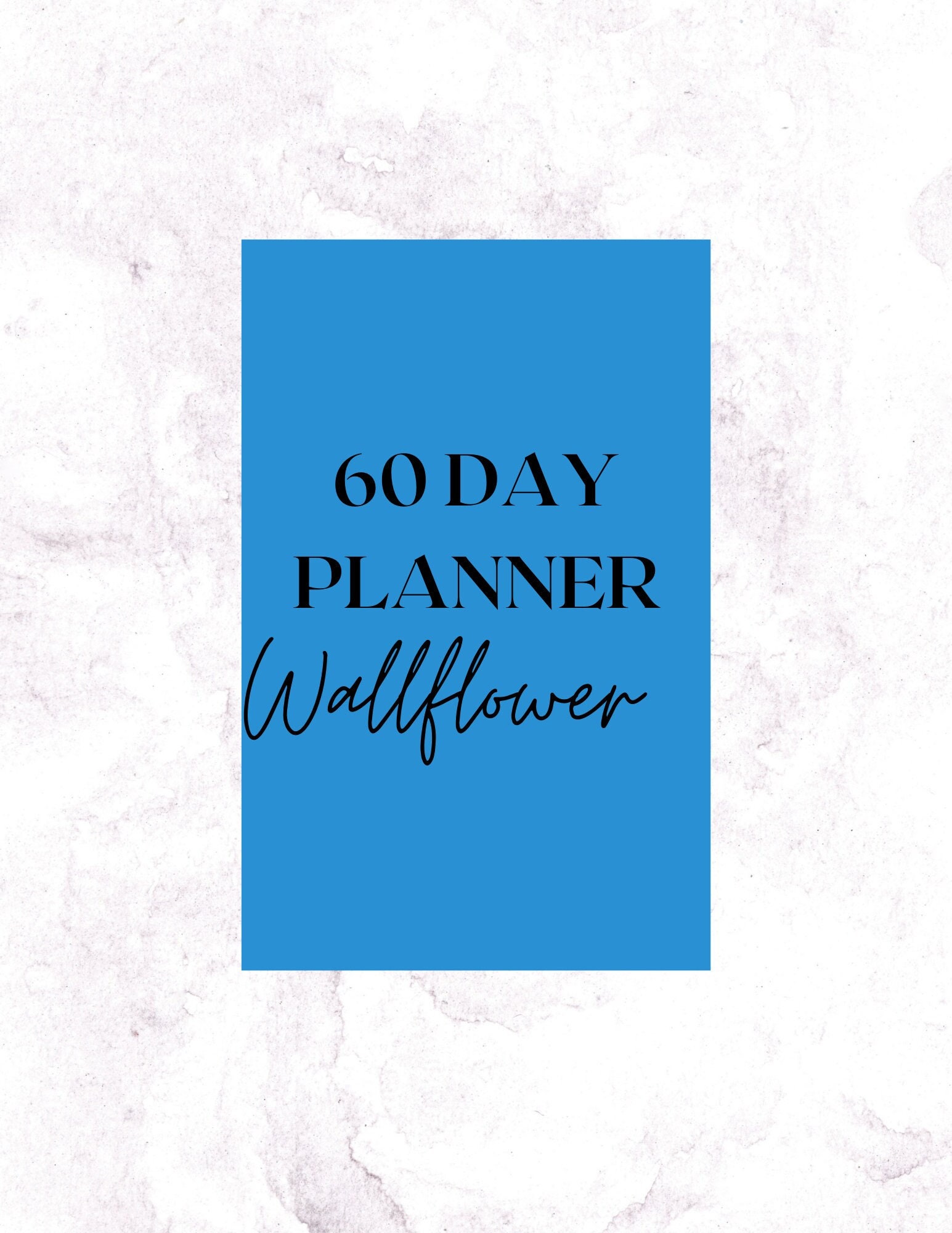 Wallflower 60 Day Planner - Etsy