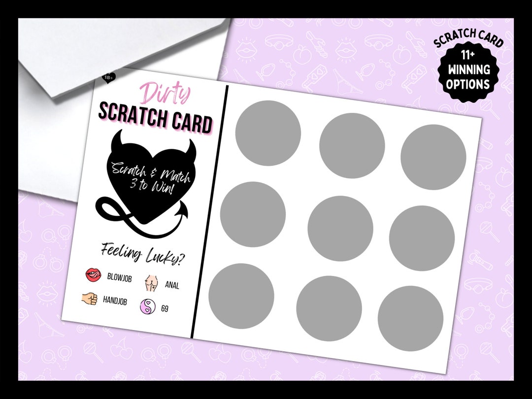Couple Scratch off Naughty, Rude Adult Scratch Card, Scratch off ...