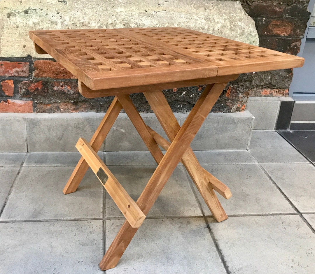 Teak Folding Picnic Table / Coffee Table / Patio Garden Table - Etsy