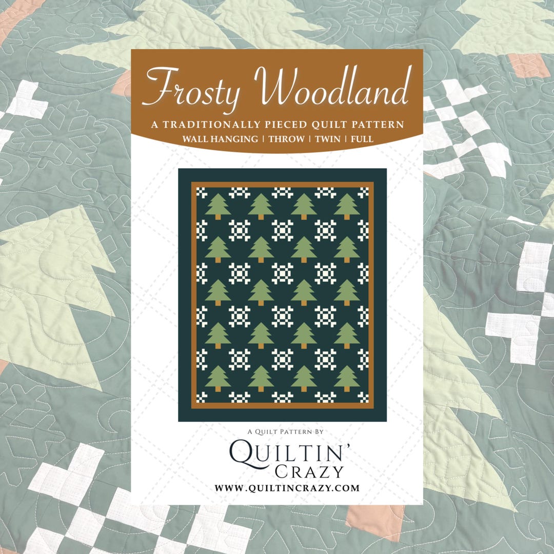 Frosty Woodland Quilt Pattern PDF - Winter Themed Quilt Pattern - 4 ...