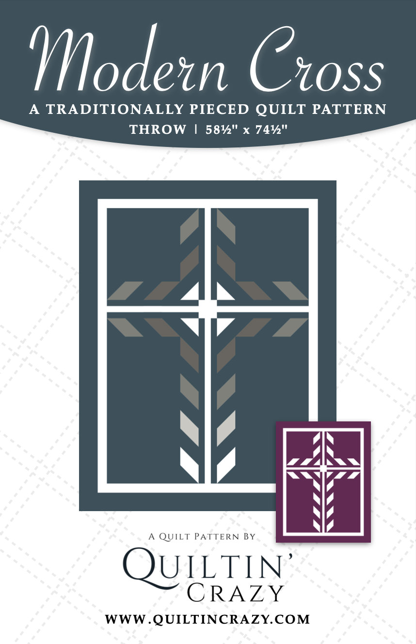 Modern Cross Quilt Pattern PDF Digital Download Cross Quilt for ...