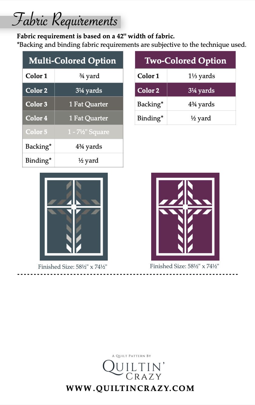 Modern Cross Quilt Pattern PDF Digital Download Cross Quilt for ...