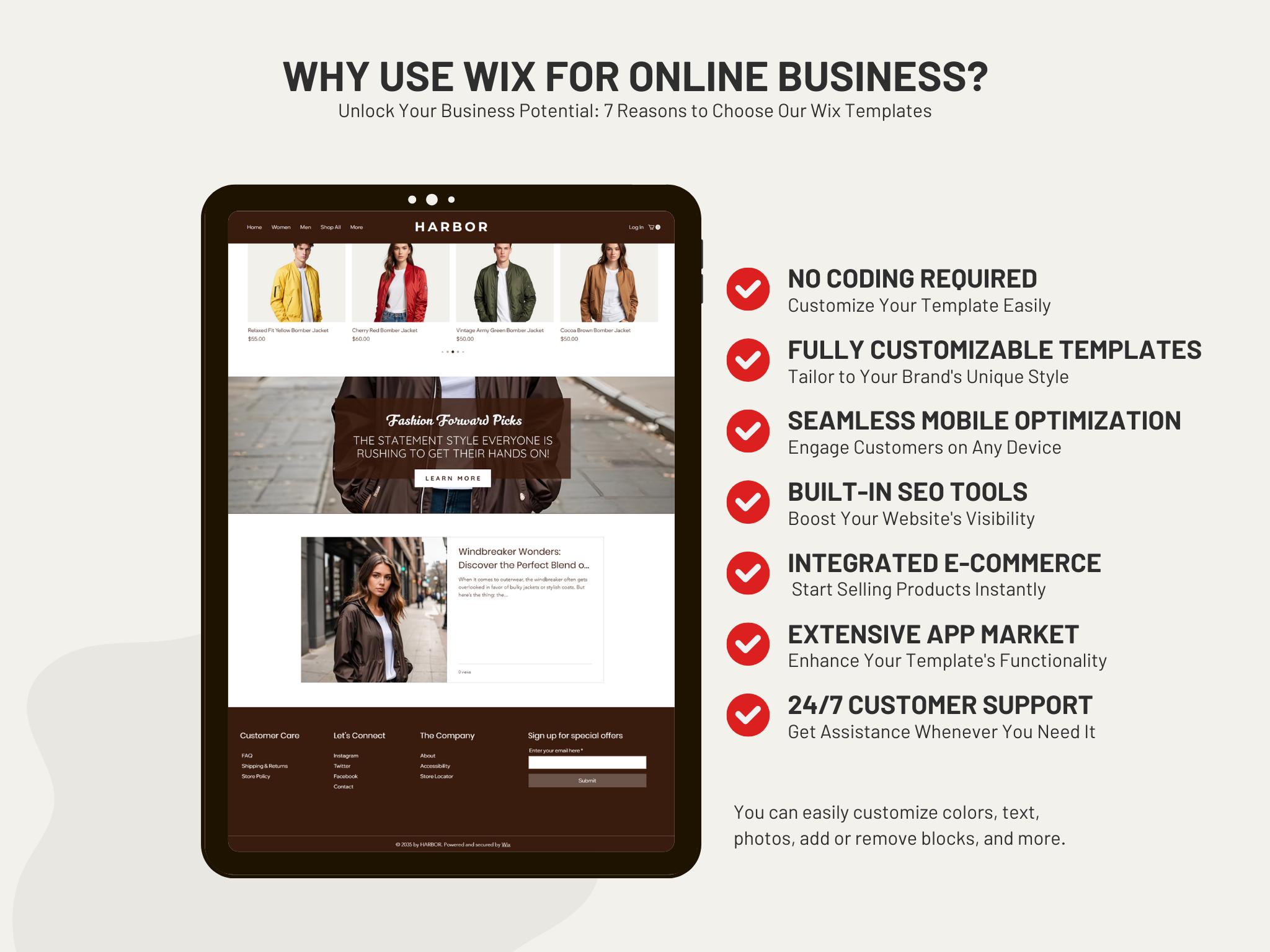 Wix Ecommerce Website Template: Online Store Design (PDF Guide) - Etsy