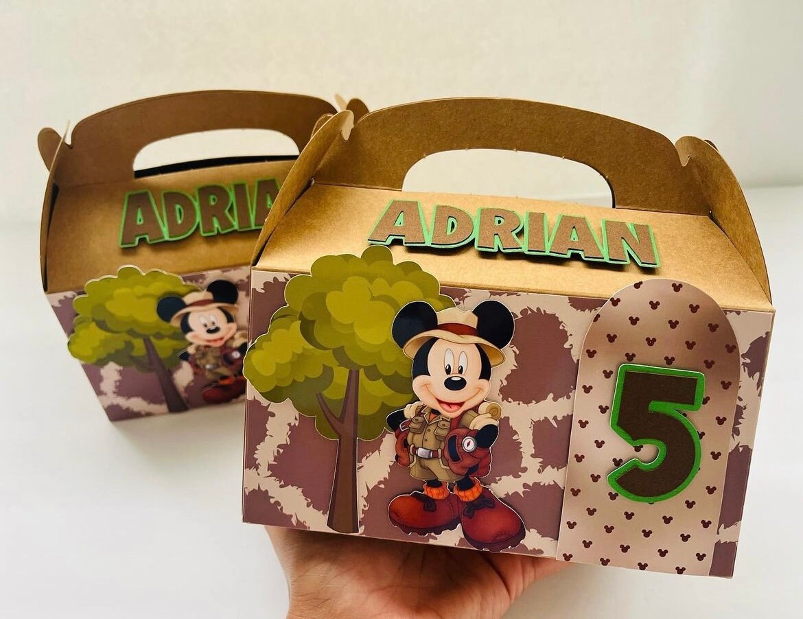 Mickey Safari Boxes - Etsy