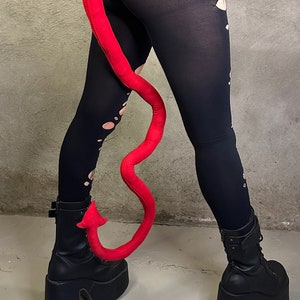 Red DEVIL TAIL Red Cotton Tie on Devil Tail With Bendable Wire Feature ...