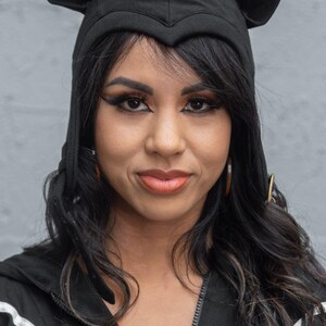 Black SHEEP HELMET - Black Cotton Animal Hat With Ears, Unique Festival ...