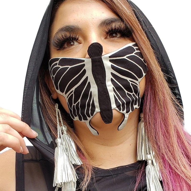 Butterfly Face Mask - Etsy